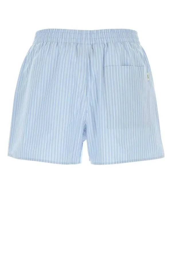AMI Paris Embroidered Poplin Shorts