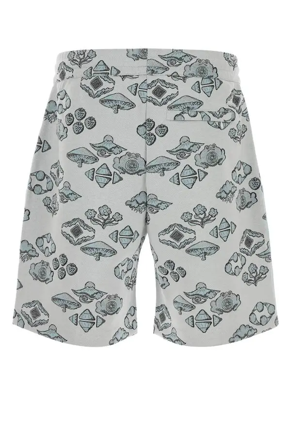 Casablanca Embroidered Stretch Jacquard Bermuda Shorts - Multicolor
