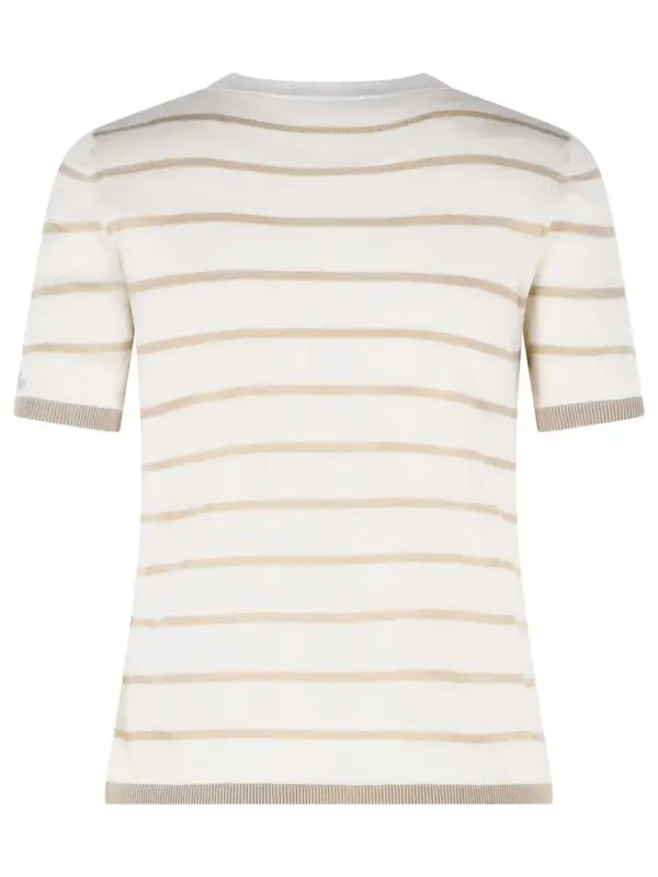 Max Mara Favetta' Sweater In Beige Cachemire And Silk Yarn - Cream
