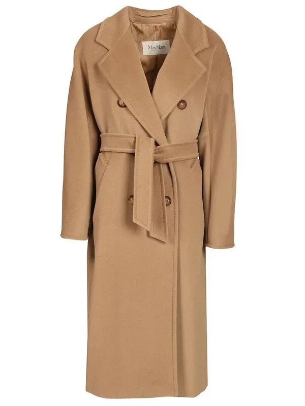 Max Mara Madame Double-breasted Coat - Cream