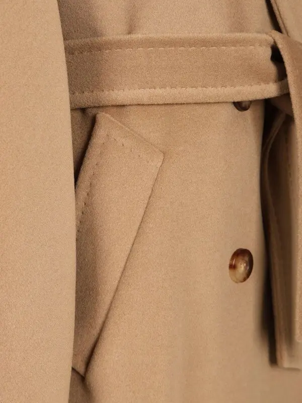 Max Mara Madame Double-breasted Coat - Cream