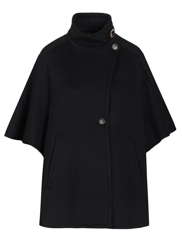 Max Mara Oversized Cashmere Cape - Blue