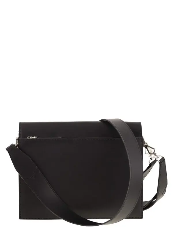 Max Mara Biancaroughm Leather Cross Body Bag - Black