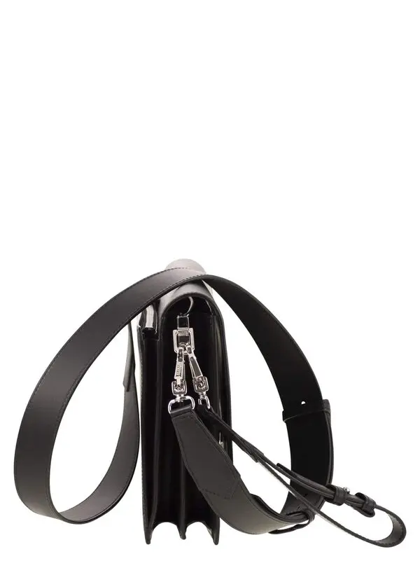 Max Mara Biancaroughm Leather Cross Body Bag - Black