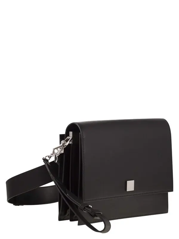 Max Mara Biancaroughm Leather Cross Body Bag - Black