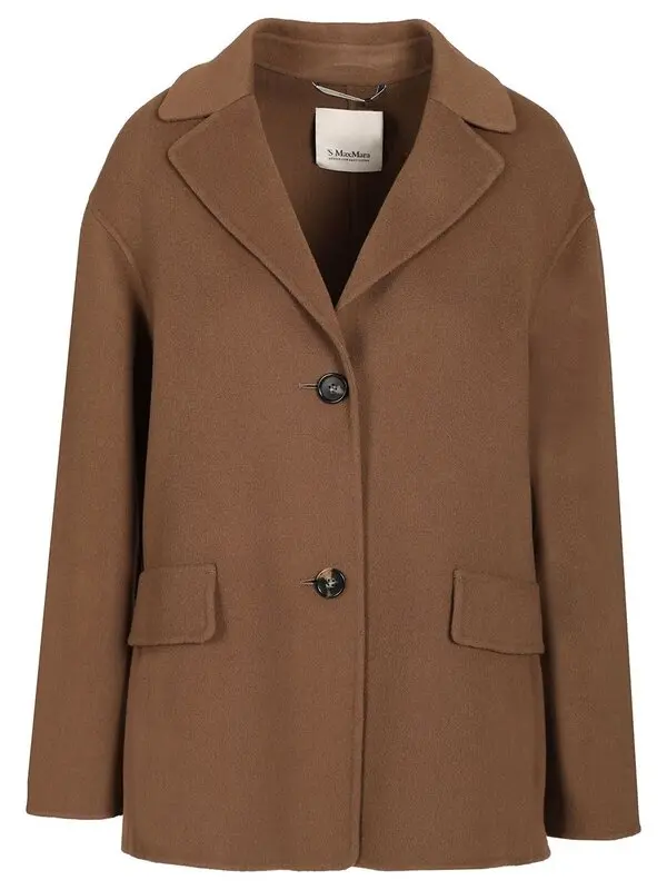 Max Mara Single-breasted Double Wool Jacket