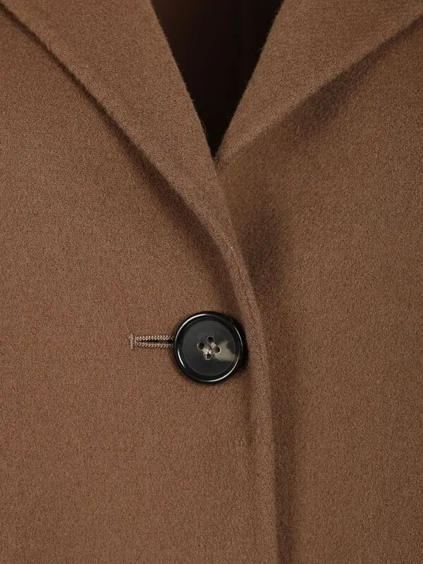 Max Mara Single-breasted Double Wool Jacket
