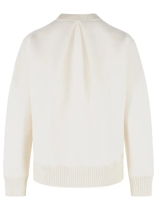 Sacai Cotton Blend Sweater - White