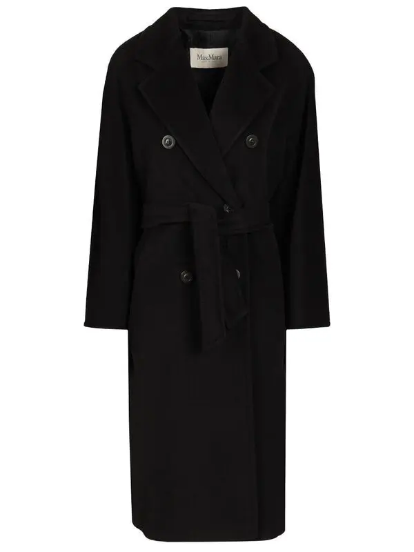 Max Mara Madame Double-breasted Coat - Black