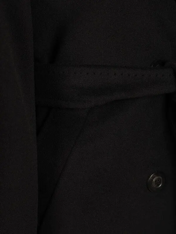 Max Mara Madame Double-breasted Coat - Black