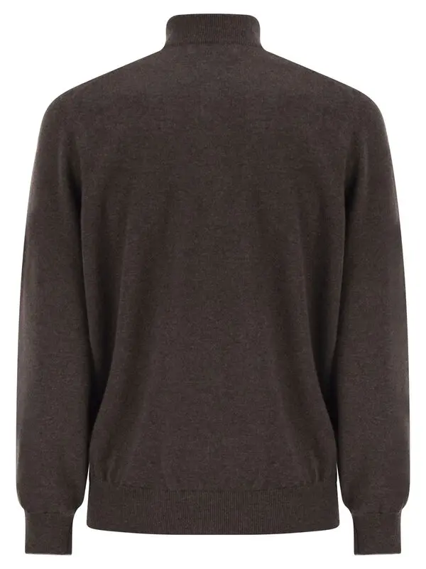 Brunello Cucinelli Cashmere Turtleneck Sweater - Brown