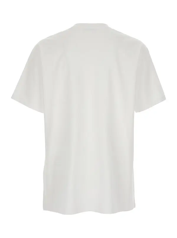 Givenchy Crew Neck T-shirt With Tone-on-tone Logo Patch On The Front In Cotton For