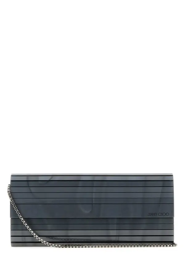 JIMMY CHOO Midnight Pvc Sweetie Clutch - Blue