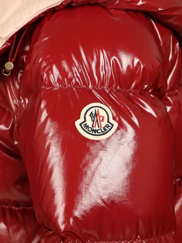 Moncler Niveole Short Nylon Down Jacket - Red