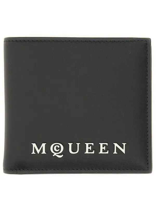 Alexander McQueen Bifold Wallet With Logo