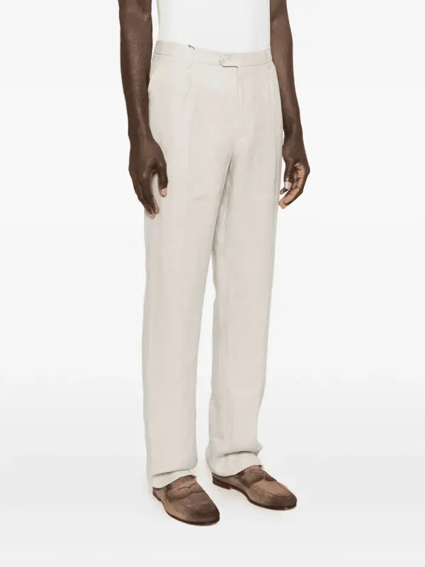 Etro Pleated Trousers With Belt Loops