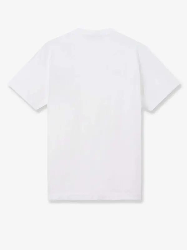 Stone Island Cotton T-shirt With Front Logo Patch - White