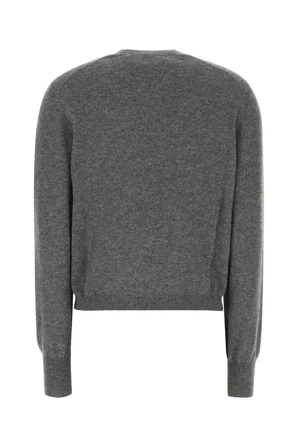 FERRAGAMO Cashmere Blend Cardigan - Gray