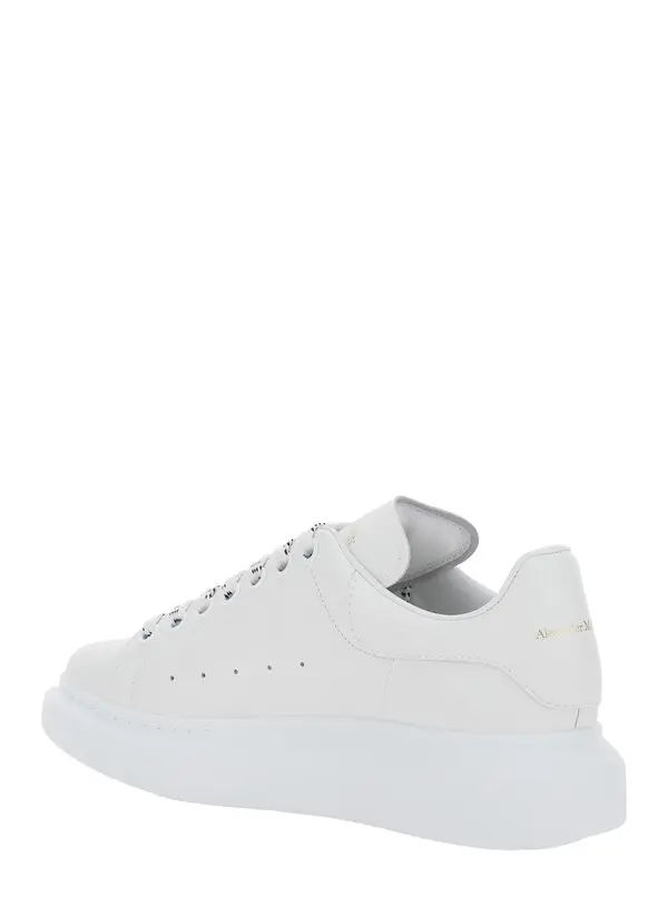 Alexander McQueen Bianca Leather Sneakers - White