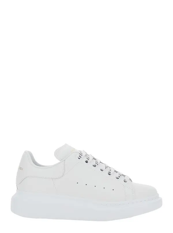 Alexander McQueen Bianca Leather Sneakers - White