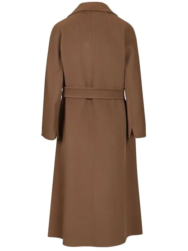 Max Mara Midi Coat In Wool Drap