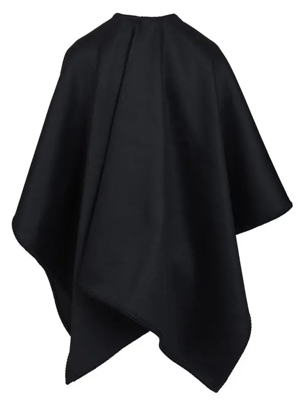 Max Mara Double Wool Drap Cape - Blue