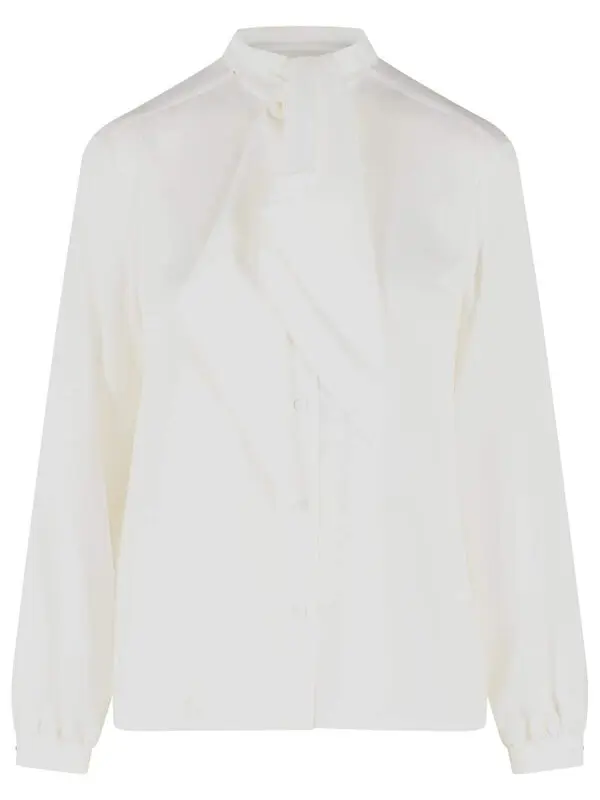 Max Mara Leccio Silk Blouse - White