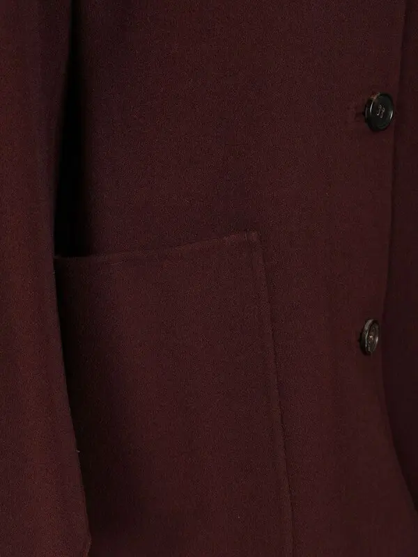 Max Mara Short Wool Drap Coat