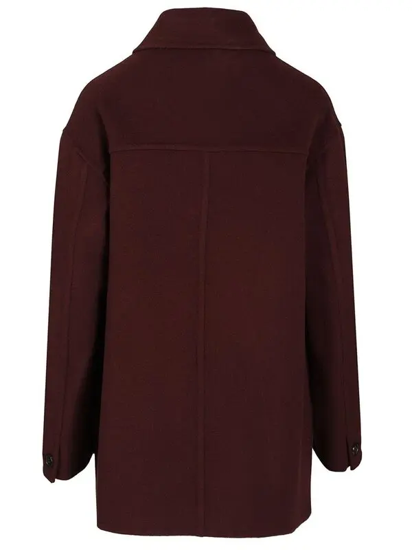 Max Mara Short Wool Drap Coat - Multicolor