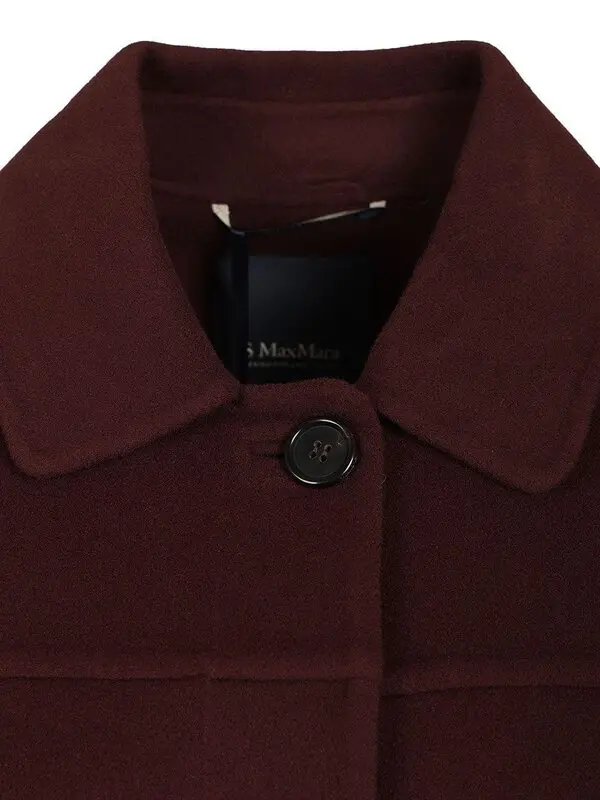 Max Mara Short Wool Drap Coat - Multicolor