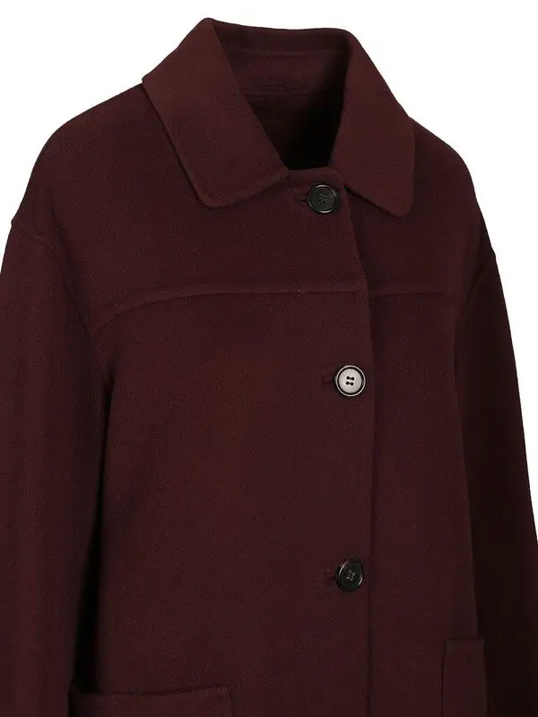 Max Mara Short Wool Drap Coat - Multicolor