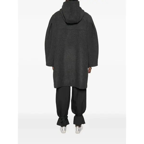 GANNI Oversized Toggle Coat - Gray