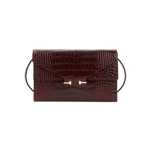 TOM FORD Croco Mini Bag - Red