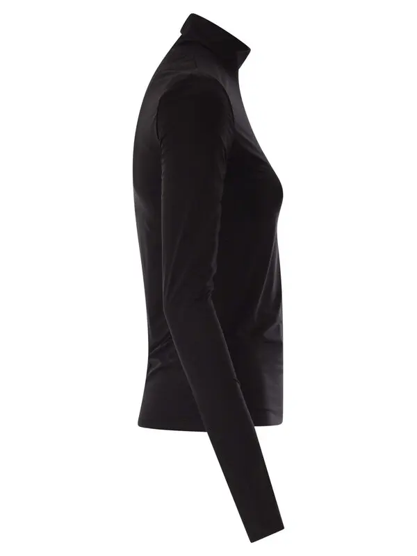 Sportmax Jersey Turtleneck Jumper - Black