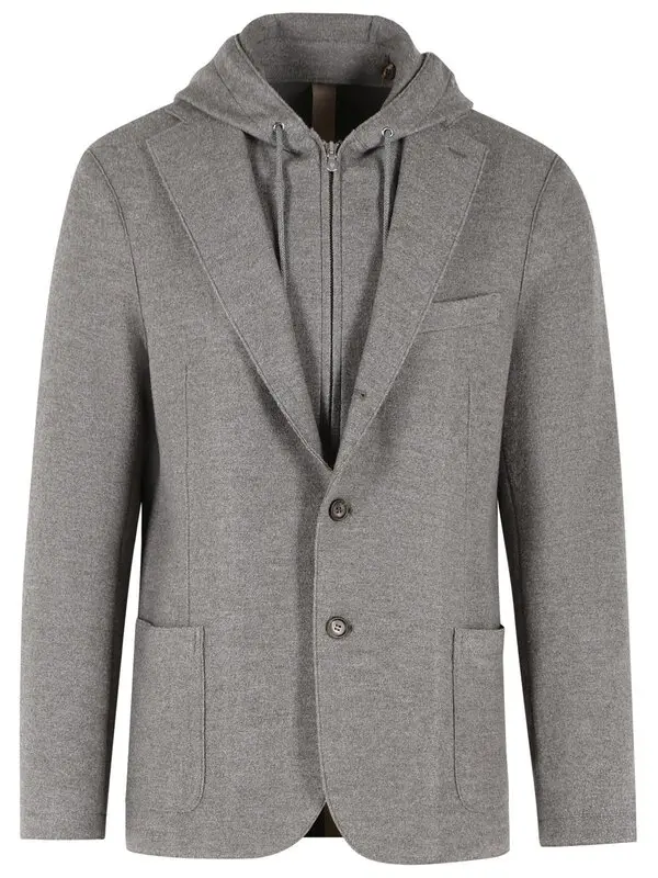 Eleventy Grey Wool Blazer - Gray