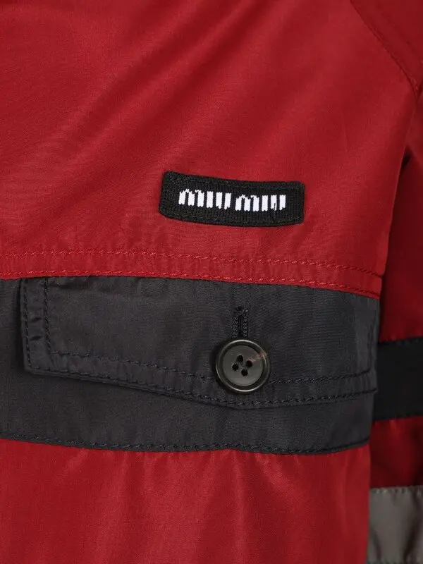 Miu Miu Blouson In Technical Canvas
