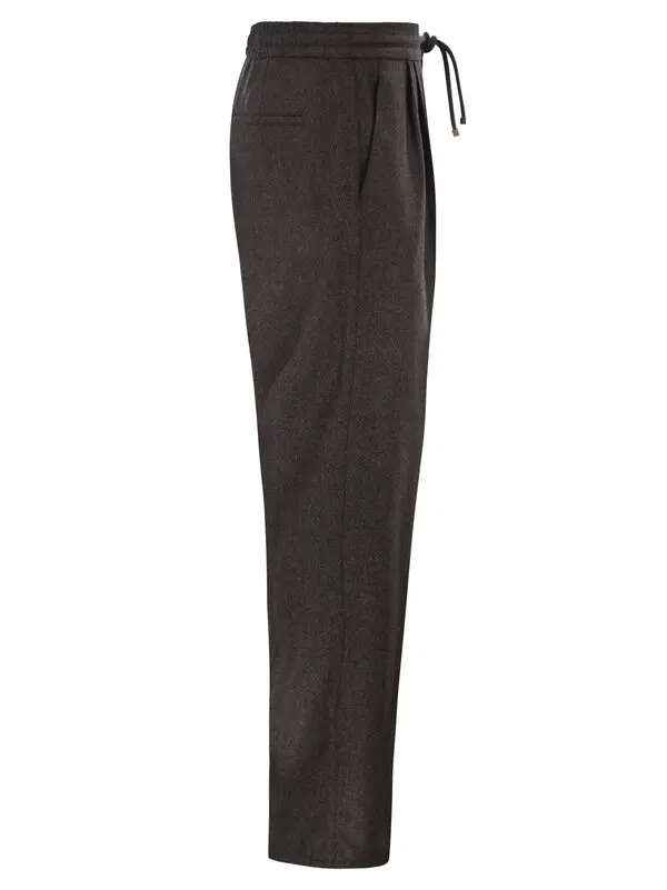 Brunello Cucinelli Tailored Jogger Trousers In Virgin Wool