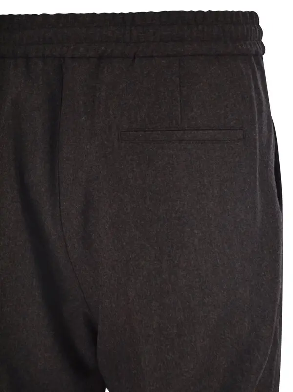 Brunello Cucinelli Tailored Jogger Trousers In Virgin Wool