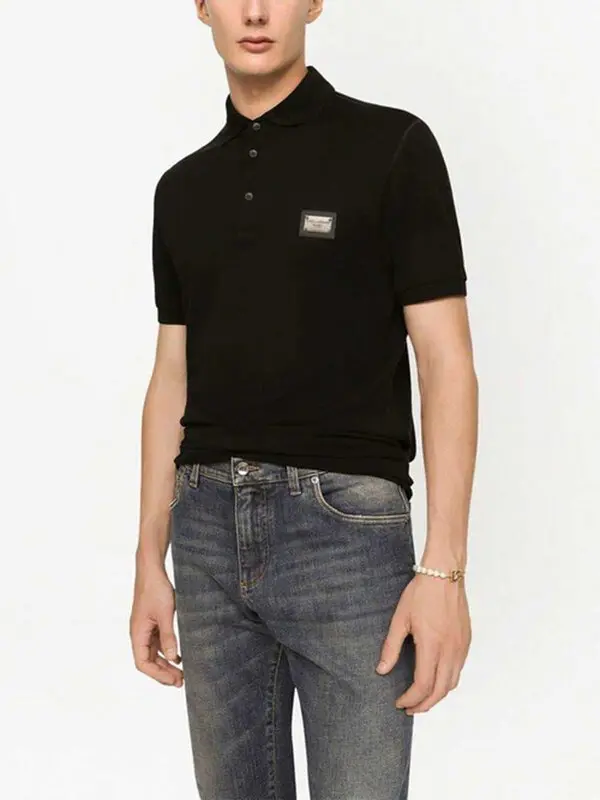 Dolce & Gabbana Polo Shirt With Appliqu