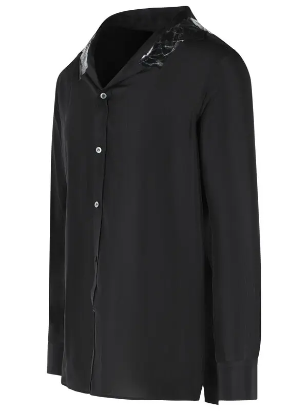 MAISON MARGIELA Silk Shirt - Black