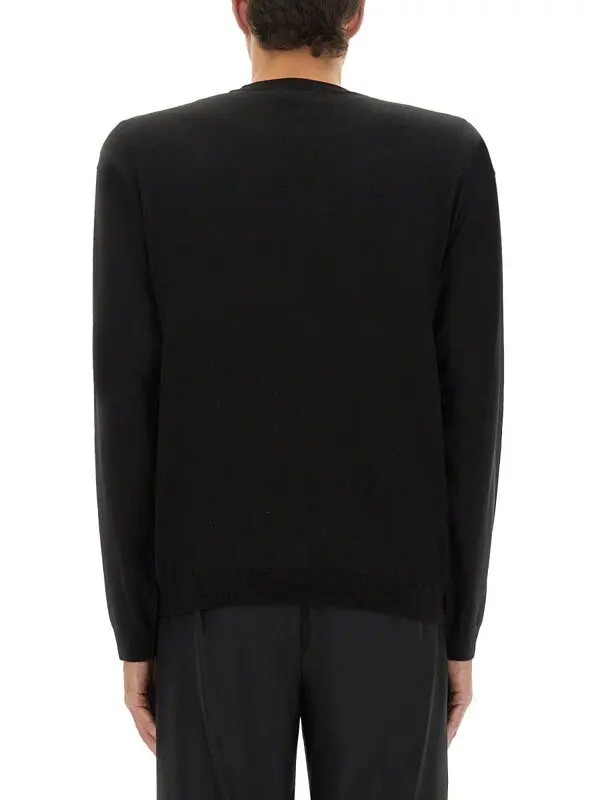 Moschino Wool And Silk Pullover - Black