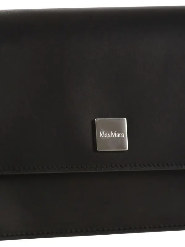 Max Mara Leather Crossbody Bag - Black