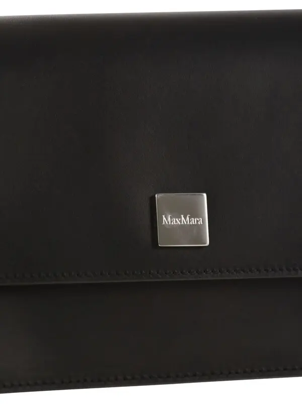 Max Mara Leather Crossbody Bag - Black