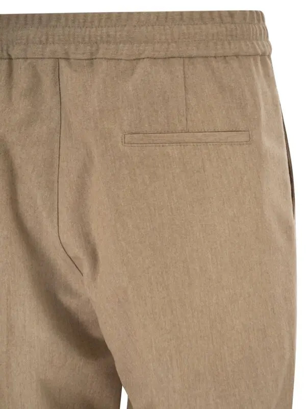 Brunello Cucinelli Tailored Jogger Trousers In Virgin Wool