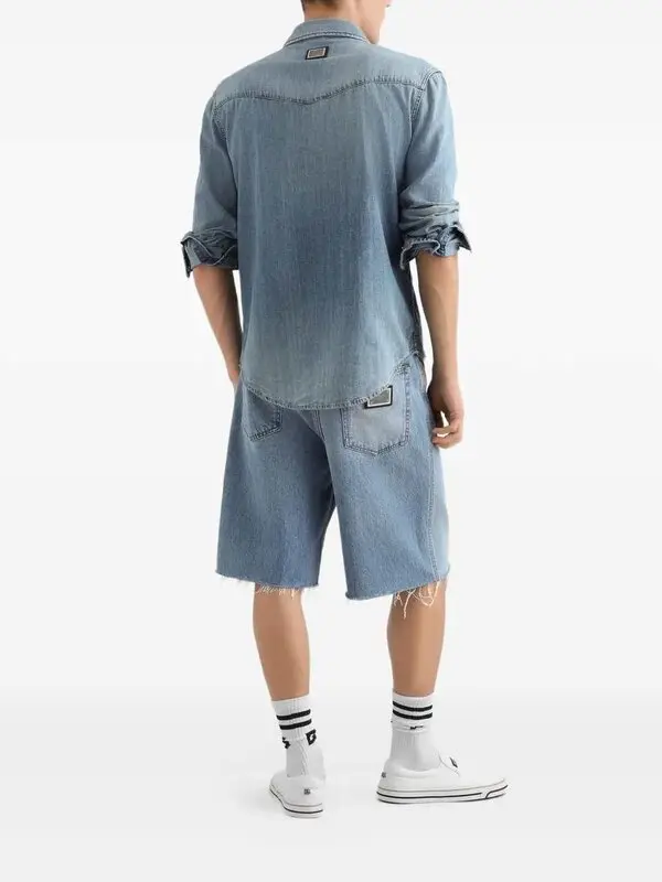 Dolce & Gabbana Logo Denim Shorts
