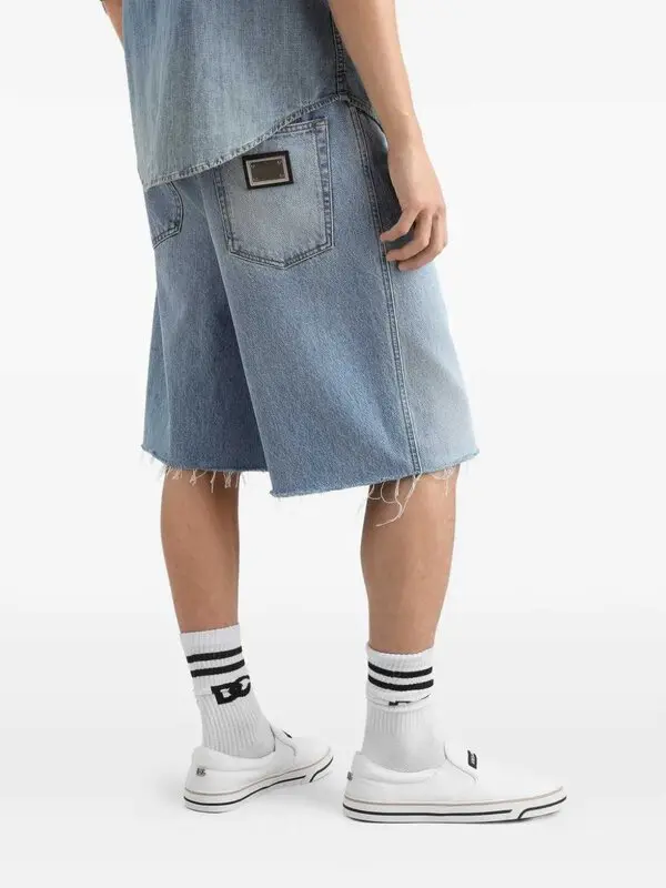 Dolce & Gabbana Logo Denim Shorts