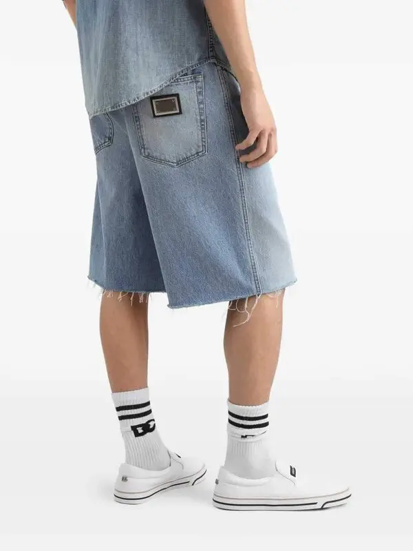 Dolce & Gabbana Logo Denim Shorts