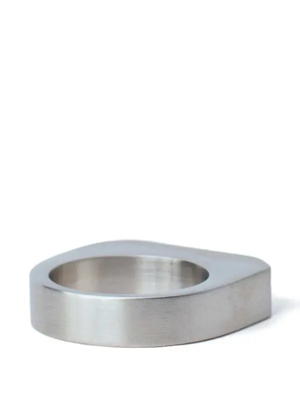 Rick Owens Brushed Rectangular Ring