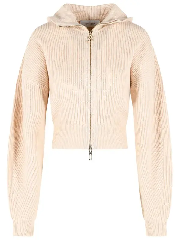 Sportmax Cashmere And Wool Cardigan - Cream