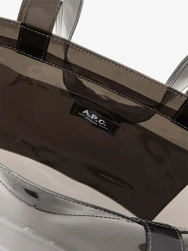 A.p.c. Lou Transparent Tote Bag - Gray